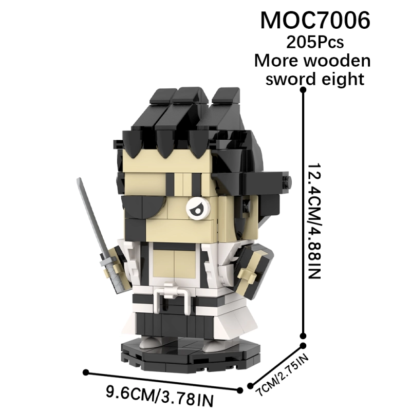 MOC7006 Creativity series BLEACH Anime Zaraki Kenpachi Action Figure ...