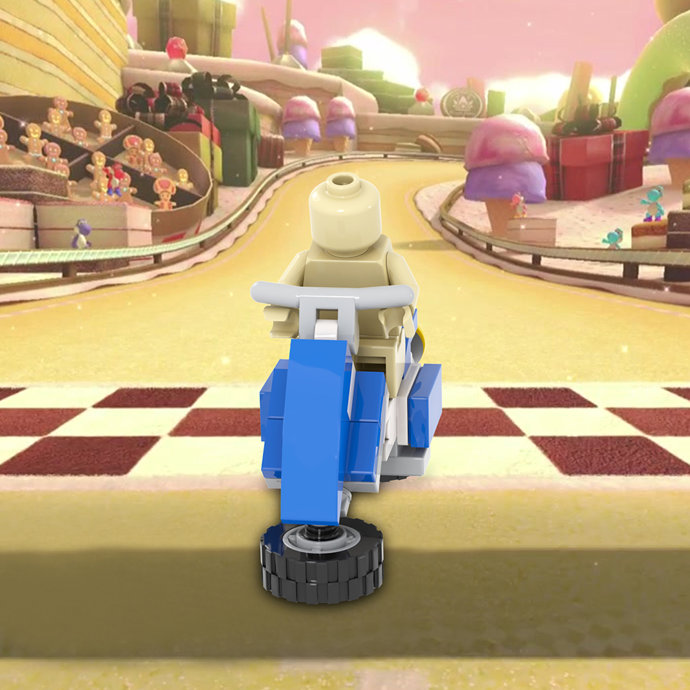 MOC1225 Creativity series Mario motorcycle Model Building Blocks Bricks ...