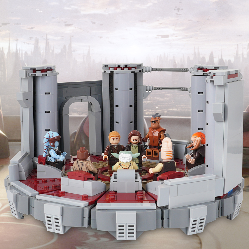 MOC2101 Star Wars Movie serie Jedi Council Chamber Scene Building ...
