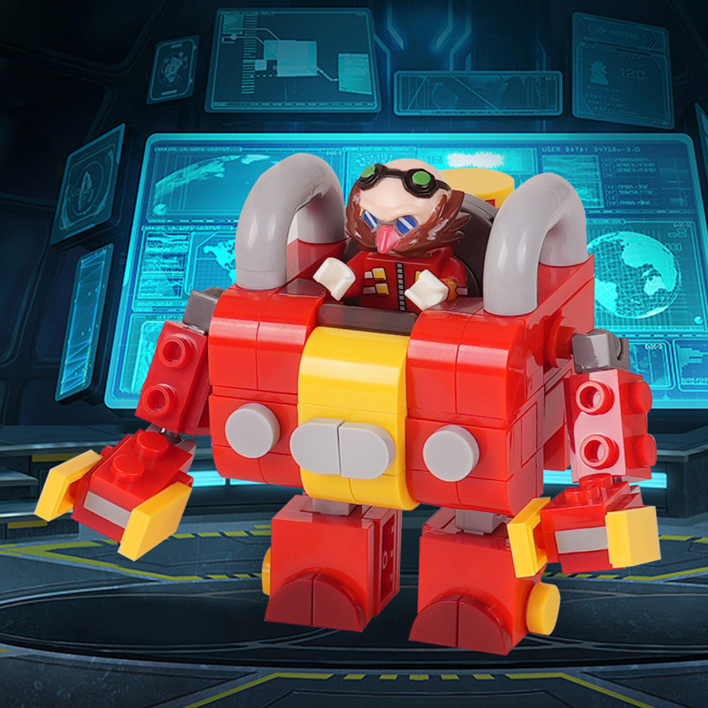 MOC1298 Creativity series Anime sonic Egghead Mech Building Blocks ...