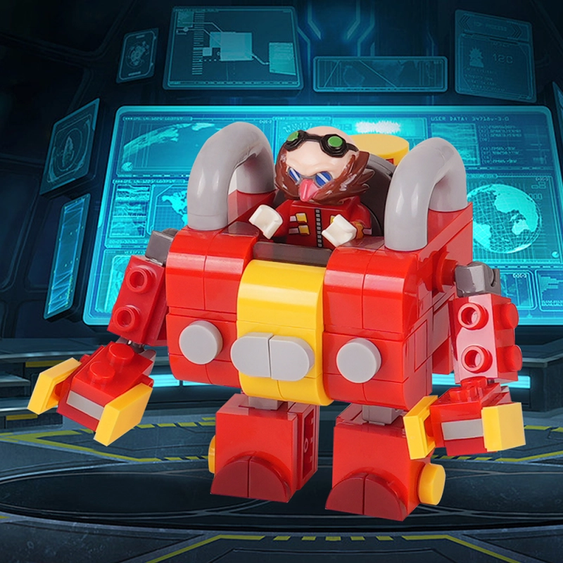 MOC1298 Creativity series Anime sonic Egghead Mech Building Blocks ...
