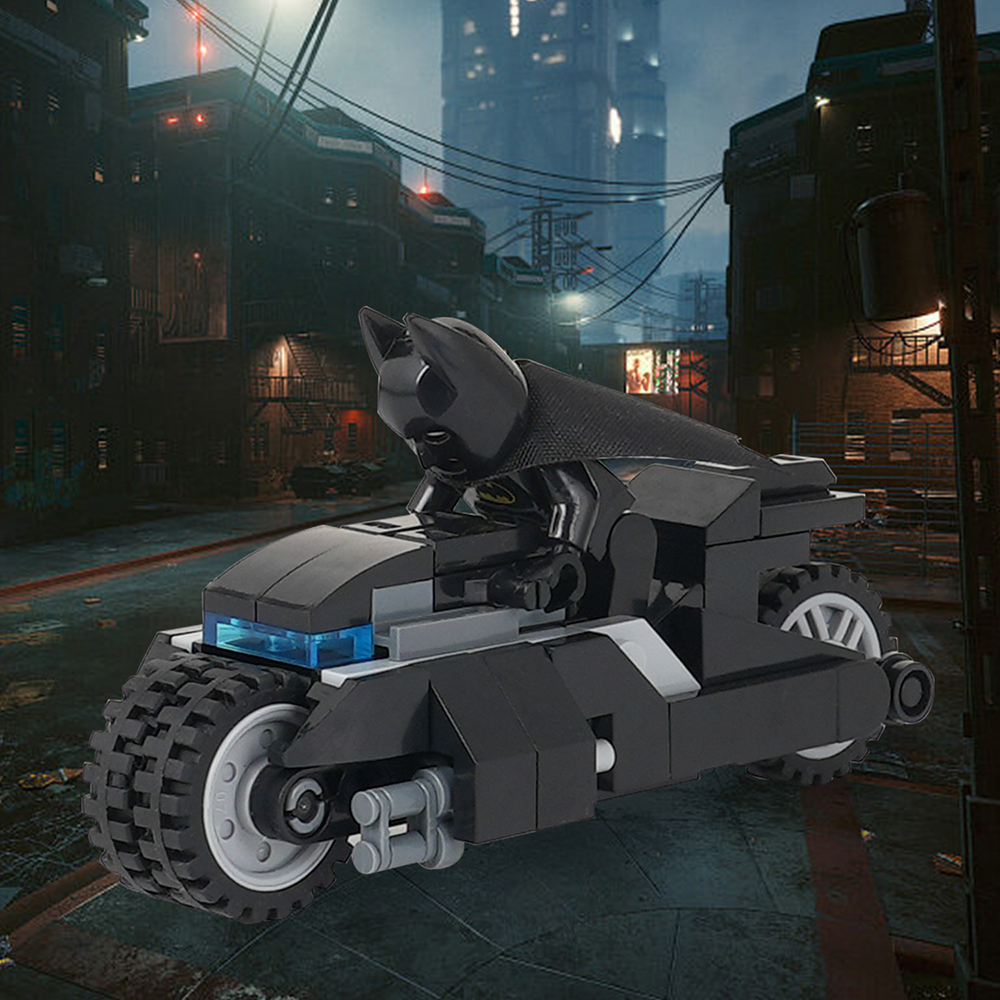 MOC1280 DC Batman Batcycle Model Building Blocks Bricks Kids Toys for ...