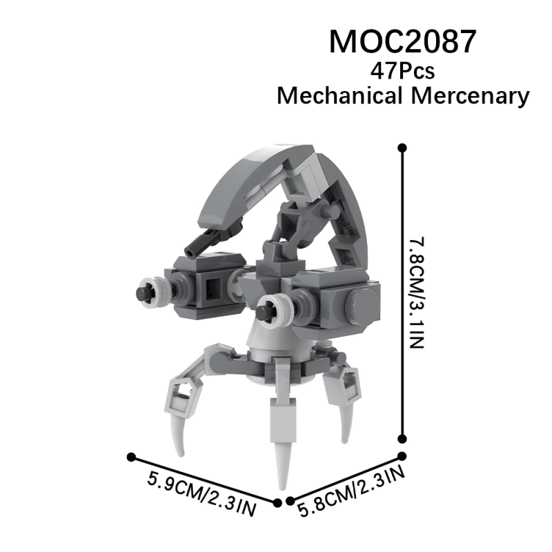 MOC2087 Star Wars Droideka Battle Droid Action Figure Building Blocks ...