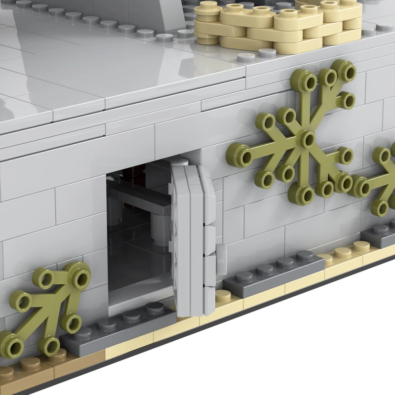 928pcs MOC5061 Military Battlefield Bastion Earthbags Bricks Conceal ...