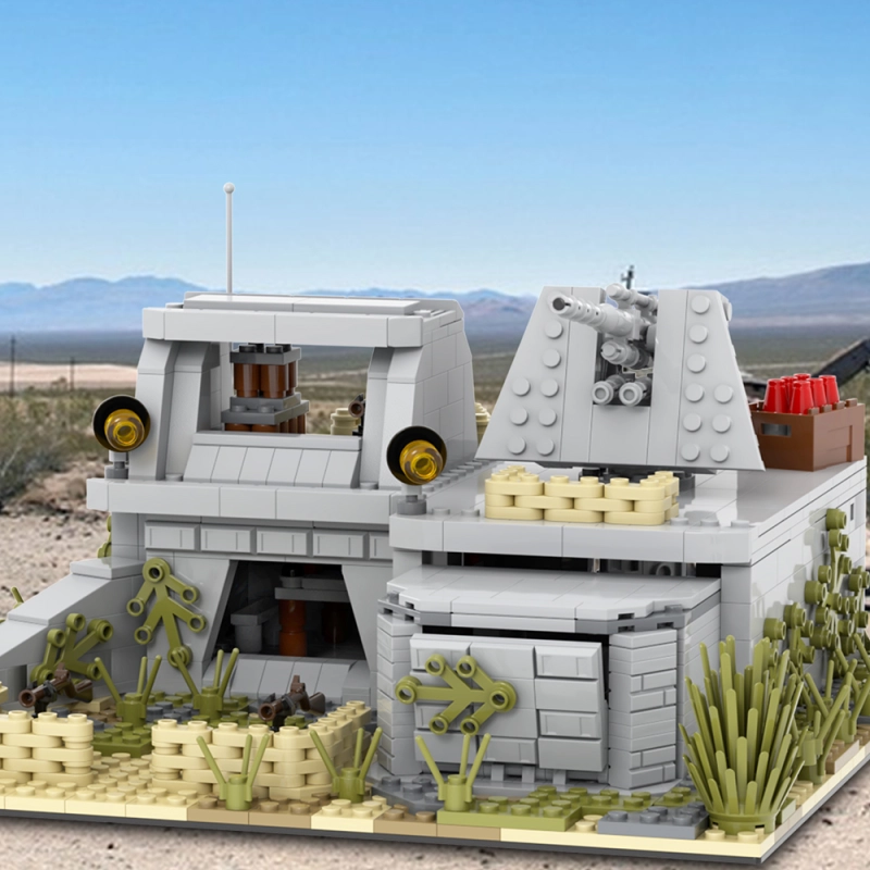 928pcs MOC5061 Military Battlefield Bastion Earthbags Bricks Conceal ...