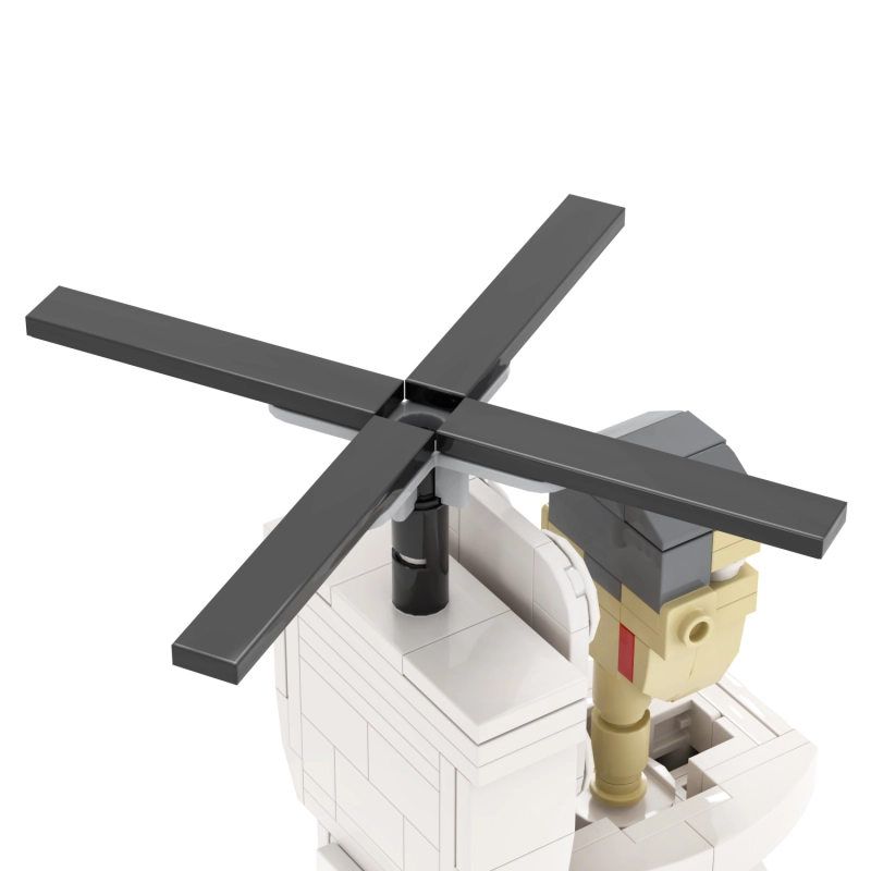 MOC1360 Cartoon Skibidi Toilet Flying Toilet Man Creative MOC MOOXI ...