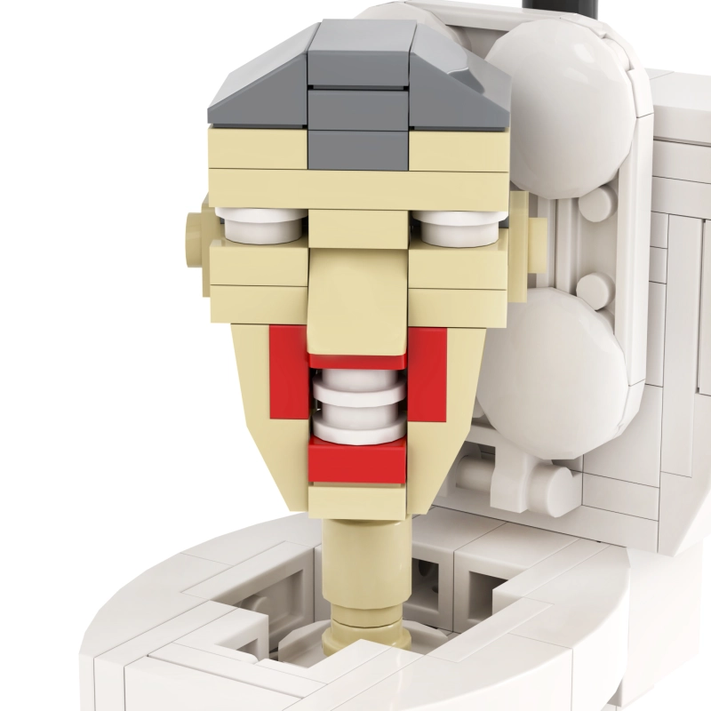 MOC1360 Cartoon Skibidi Toilet Flying Toilet Man Creative MOC MOOXI ...