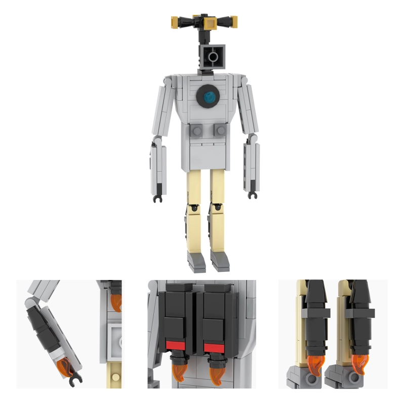 MOC1378 Mecha Siren Head 155pcs Anime Characters Upgraded TV Man ...