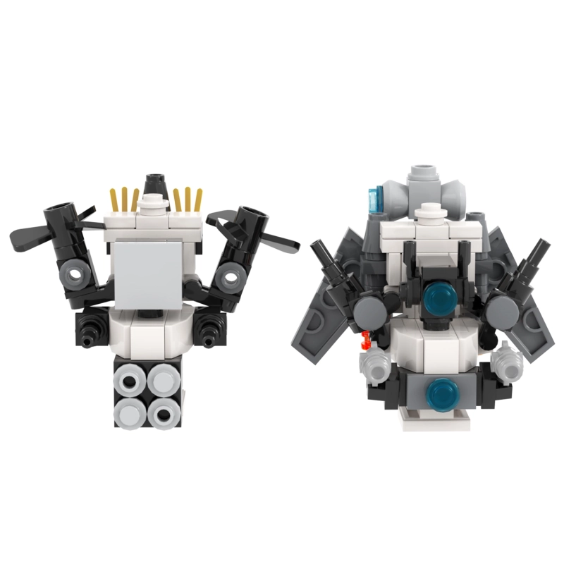274pcs MOC1375 Japanese Anime Cartoon Toilet Man Set Model Building ...