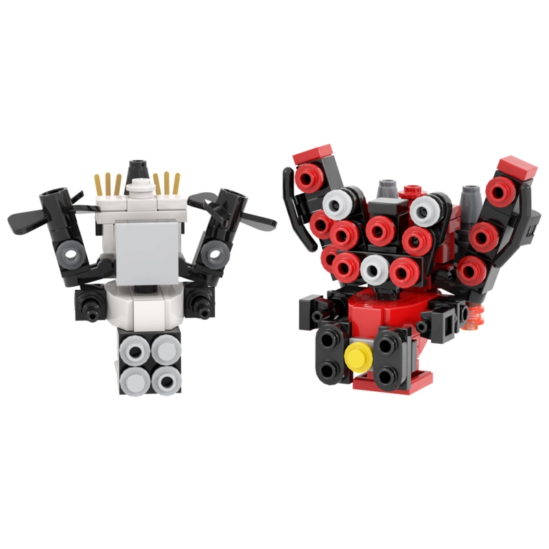 274pcs MOC1375 Japanese Anime Cartoon Toilet Man Set Model Building ...