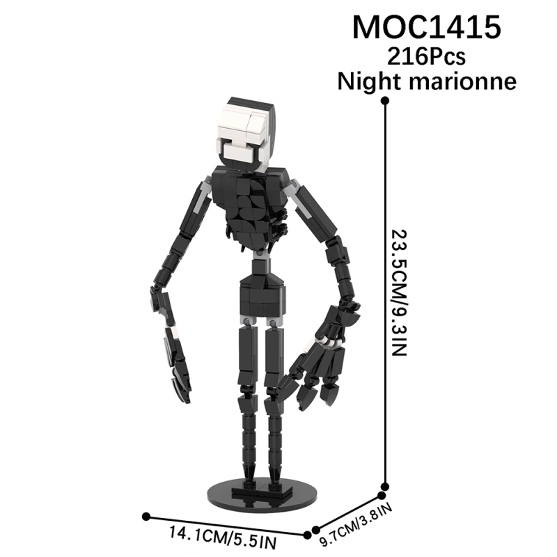 MOC1409-1415 FNAF Freddy Fazbear Foxy Bonnie Chica Golden Freddy ...