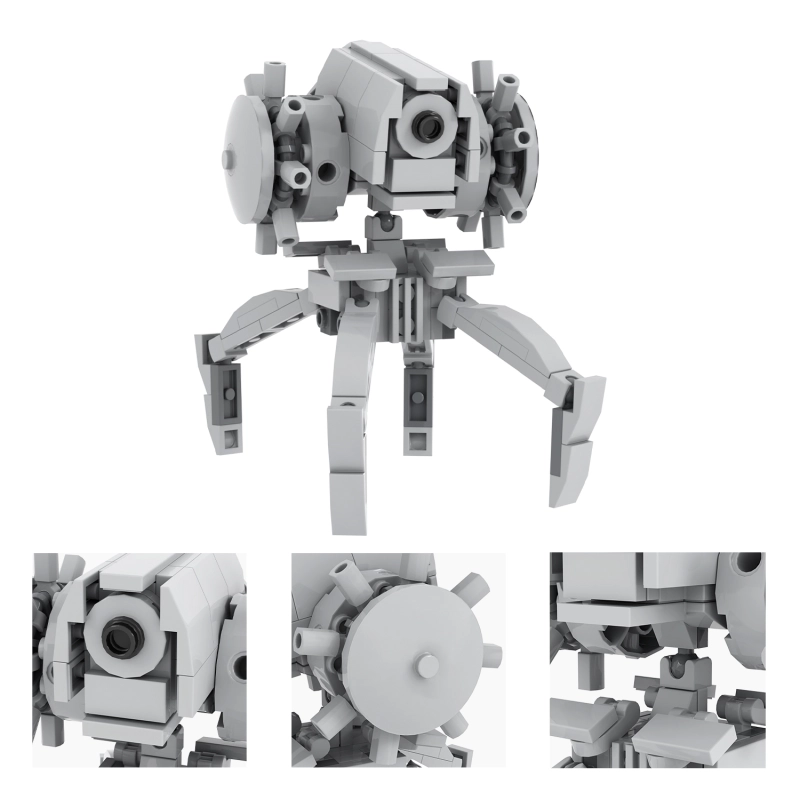 MOC2207 T-4 Turret Droid 154Pcs Bricks Space Wars Model DIY Assembly ...