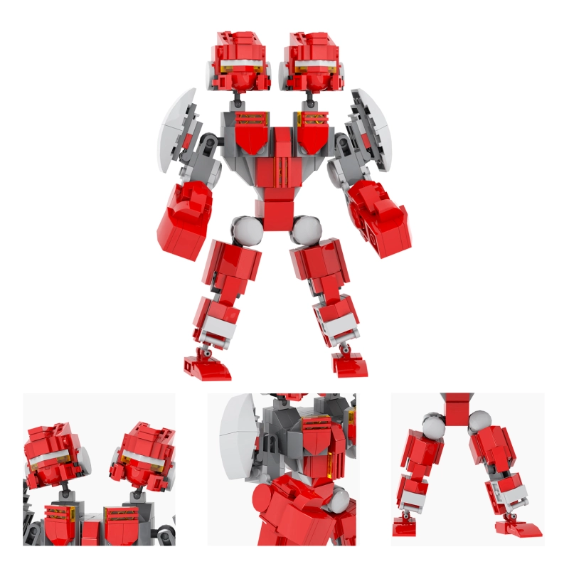 MOC1368 MOC1369 Real Steel HD Twin Cities ATOM Creative Sci-Fi Boxing ...