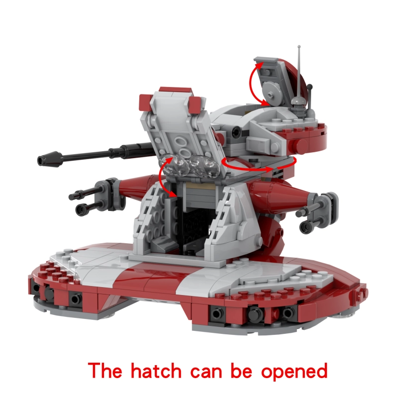 MOC2214 Red AAT Tank 399Pcs Bricks Sci-Fi Interstellar War Movie With ...