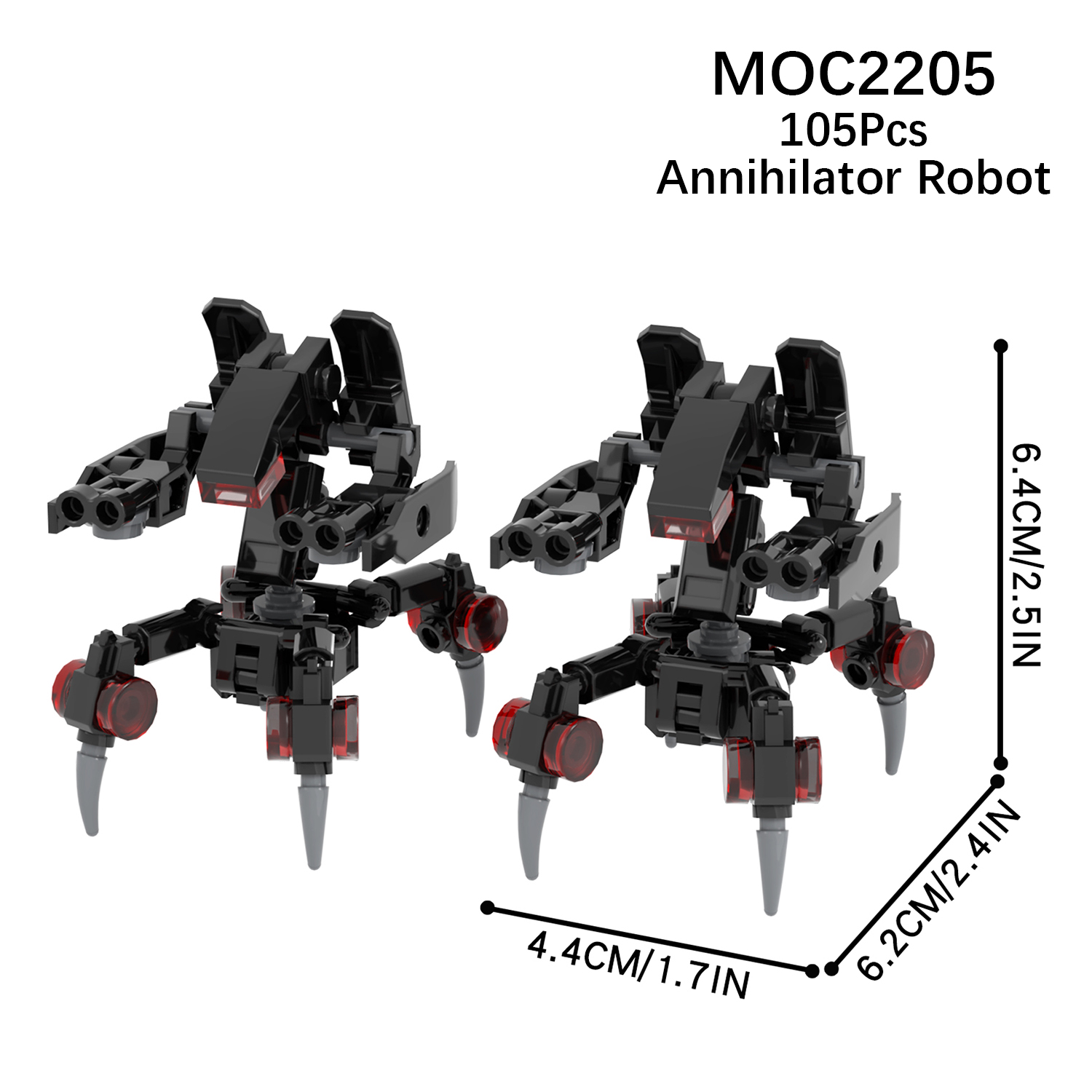 MOC2205 Annihilator Robot 105Pcs Bricks Sci-Fi Interstellar War Movie ...