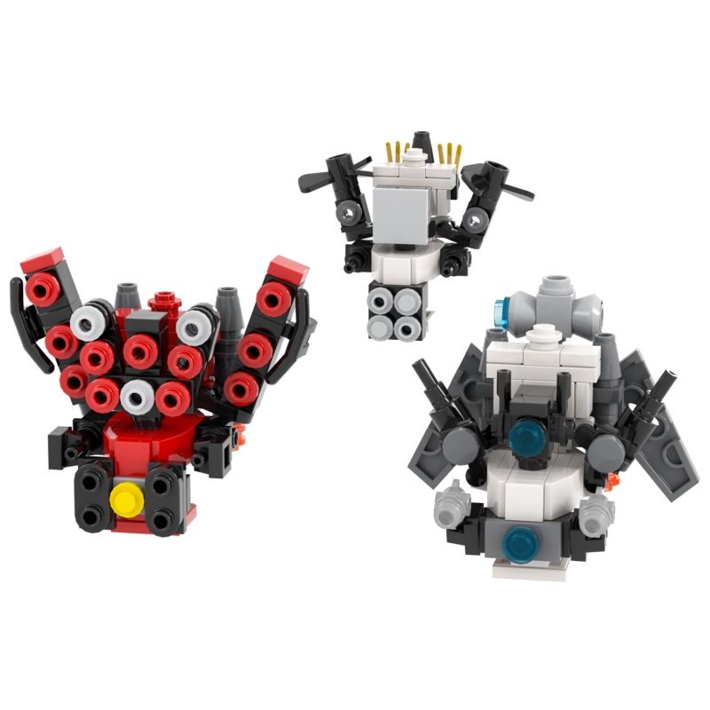 274pcs MOC1375 Japanese Anime Cartoon Toilet Man Set Model Building ...