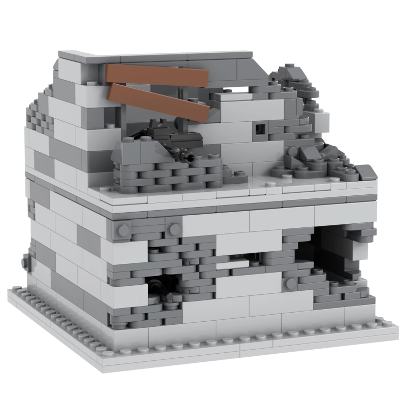 648Pcs MOC5069 Bricks WW2 Military War Weapon Gun Compatible Building ...