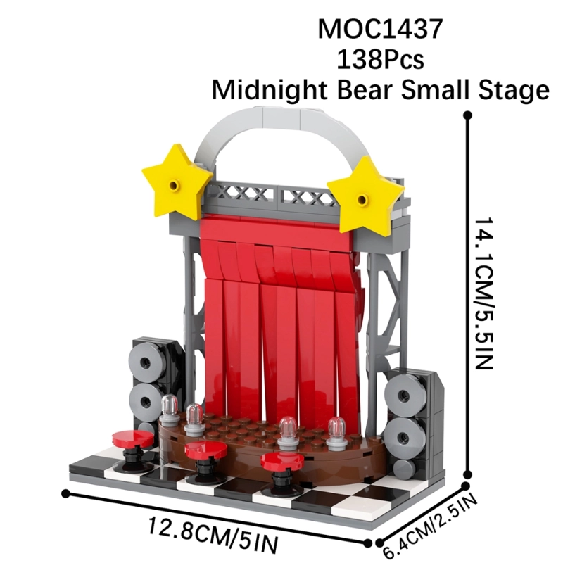 138PCS MOC1437 Creativity Game Small Stage Scene Building Blocks ...