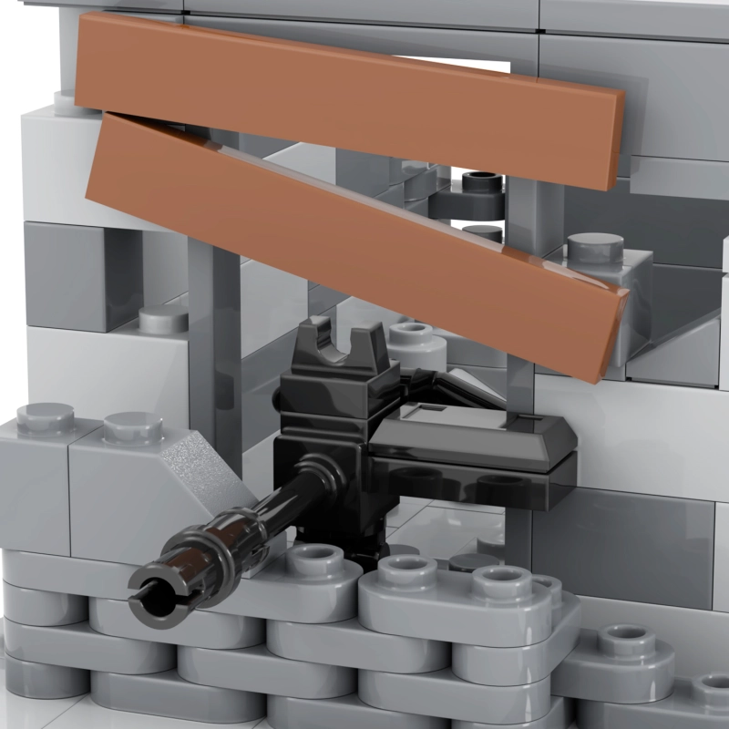 648Pcs MOC5069 Bricks WW2 Military War Weapon Gun Compatible Building ...