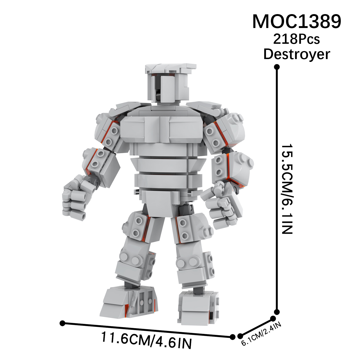 218Pcs MOC1389 SuperHeroes Destroyer Bricks Odin Humanoid Weapons DIY ...