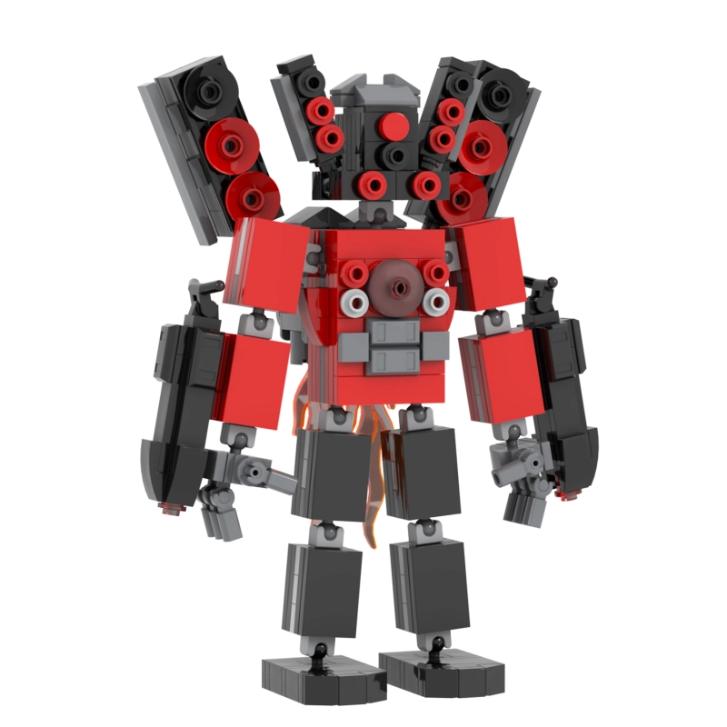 308Pcs MOC1425 Super Titan Audio Man Bricks Creative Television Person ...