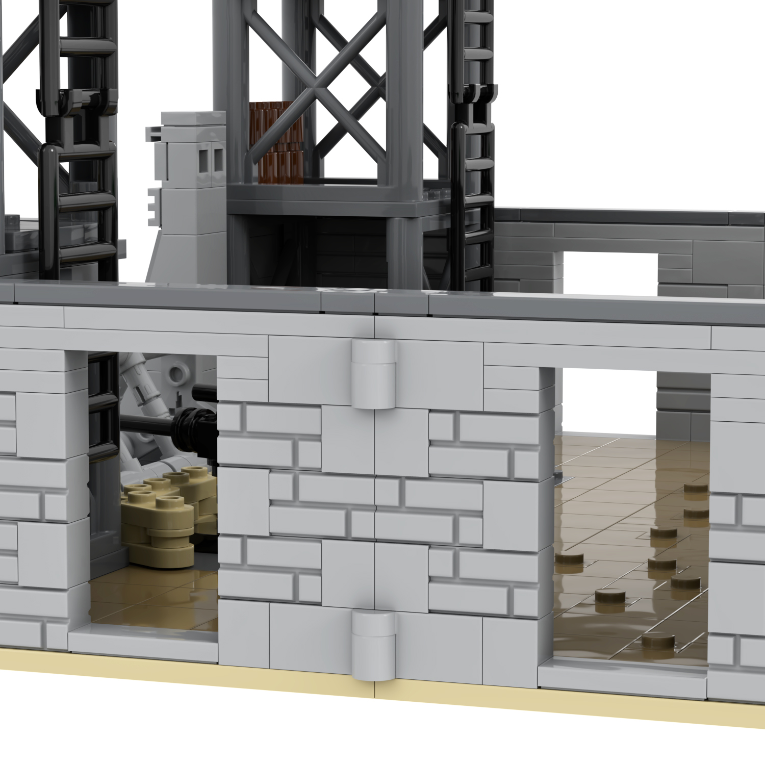 1117 Pcs MOC5070 Military Bases Bricks WW2 War Assemble Parts Model ...