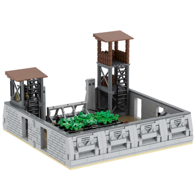 1117 Pcs MOC5070 Military Bases Bricks WW2 War Assemble Parts Model ...
