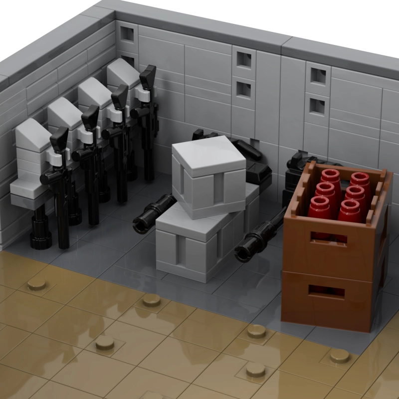 1117 Pcs MOC5070 Military Bases Bricks WW2 War Assemble Parts Model ...