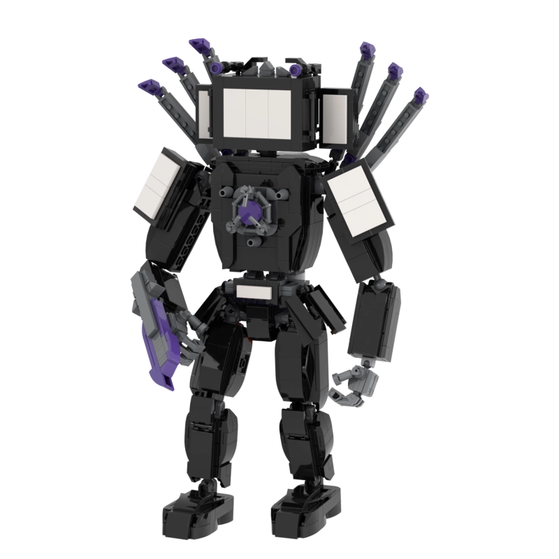 MOC1458-1460 Super Titan Television Man Monitor Armored Titan Audio Man ...