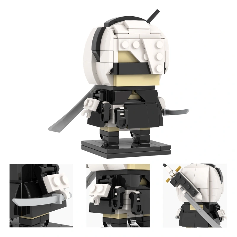 192Pcs MOC7115 Anime YoRHa No. 2 Type B NieR Automata Brick Head ...