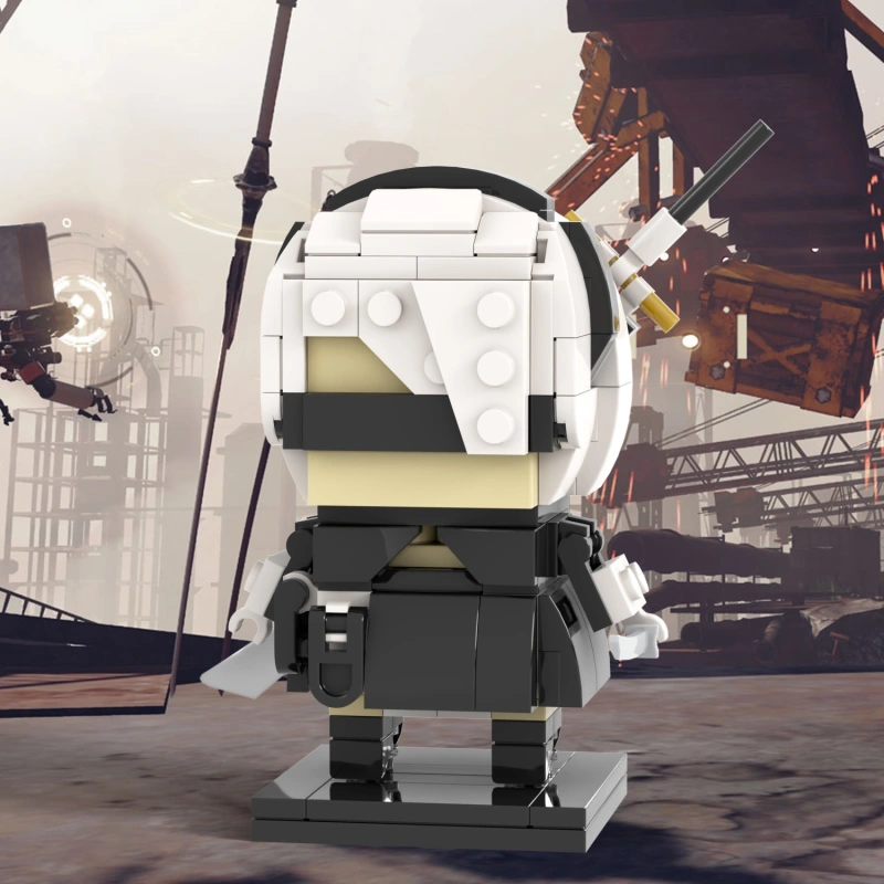 192Pcs MOC7115 Anime YoRHa No. 2 Type B NieR Automata Brick Head ...
