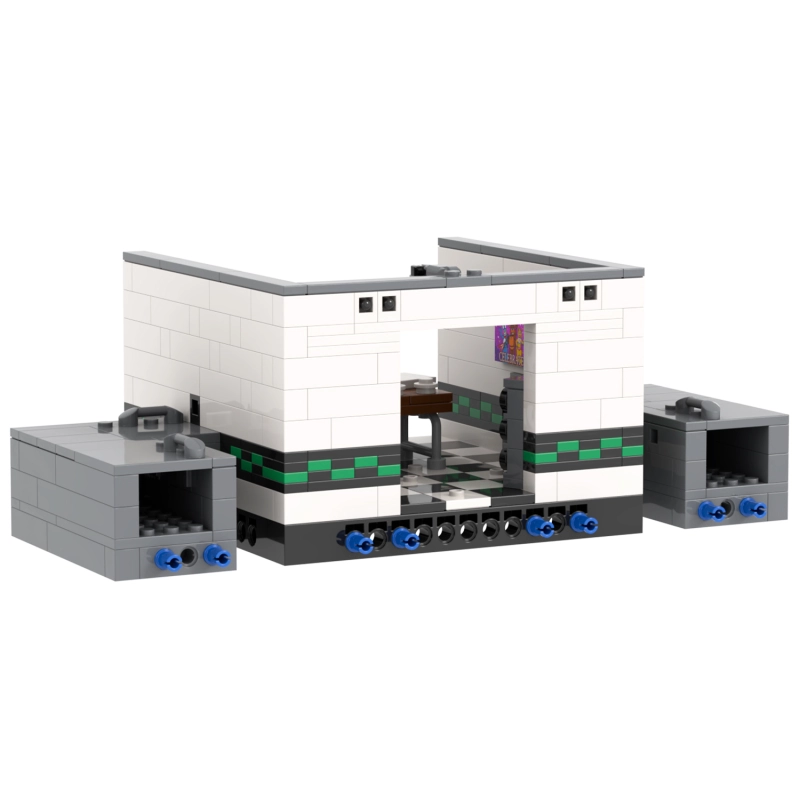 MOC1471-A FNAF Midnight Bear Set 2 Office Construction Model Mini Diy ...