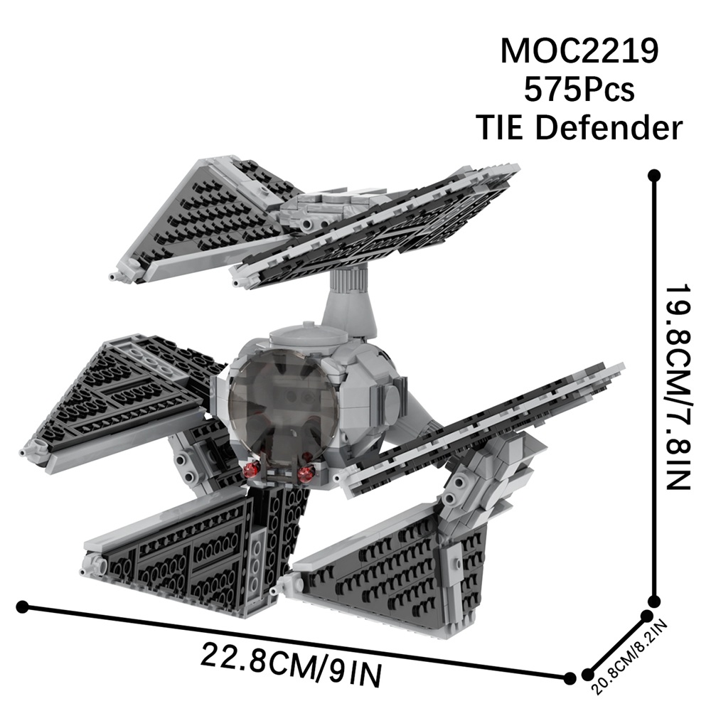 TIE Defender 575Pcs MOC2219 Transport War Movie Assemble Model DIY ...