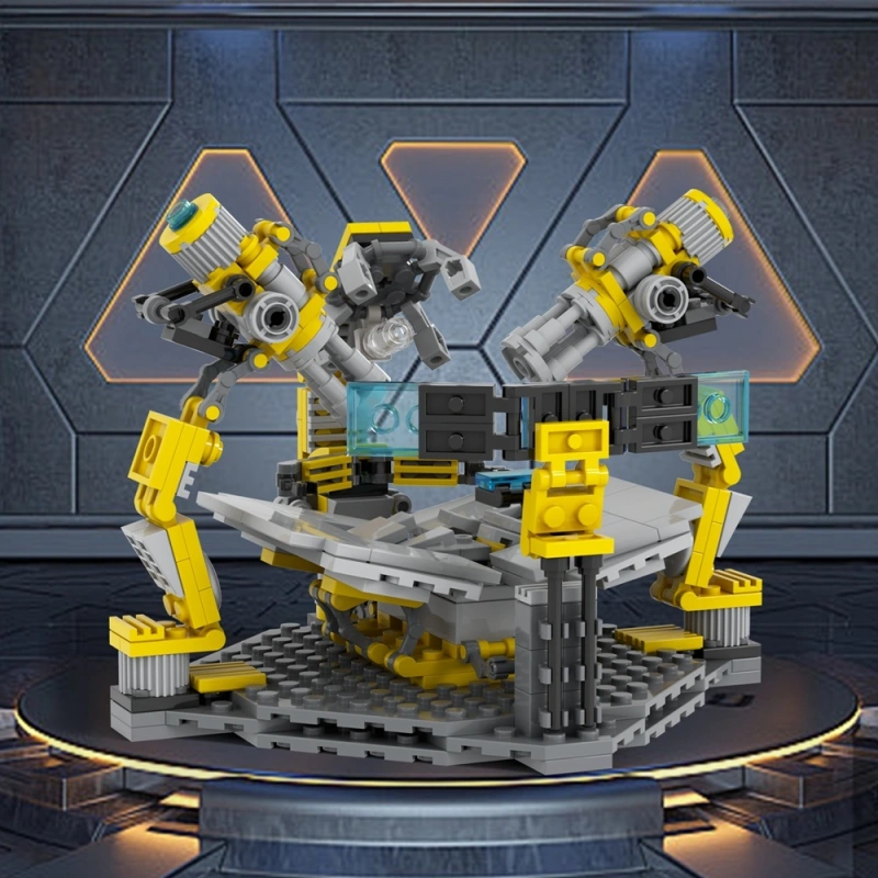 329Pcs MOC1442 Iron Power Mecha Suits Suit-Up Gantry Bricks Movie ...