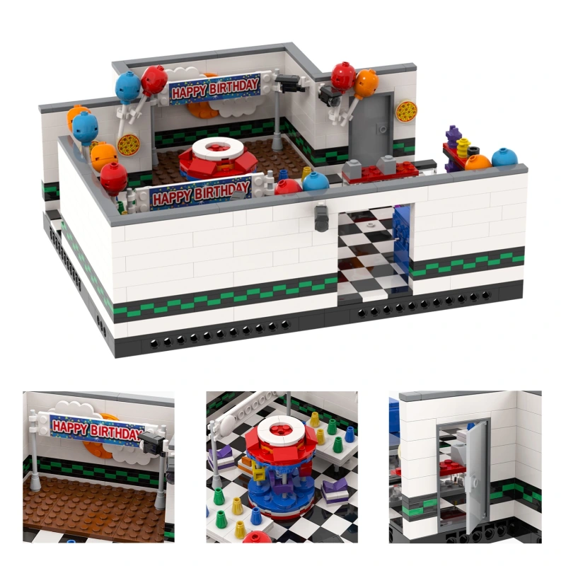 MOC1474-A FNAF Midnight Bear 2 Stage Construction Model Child Gifts ...