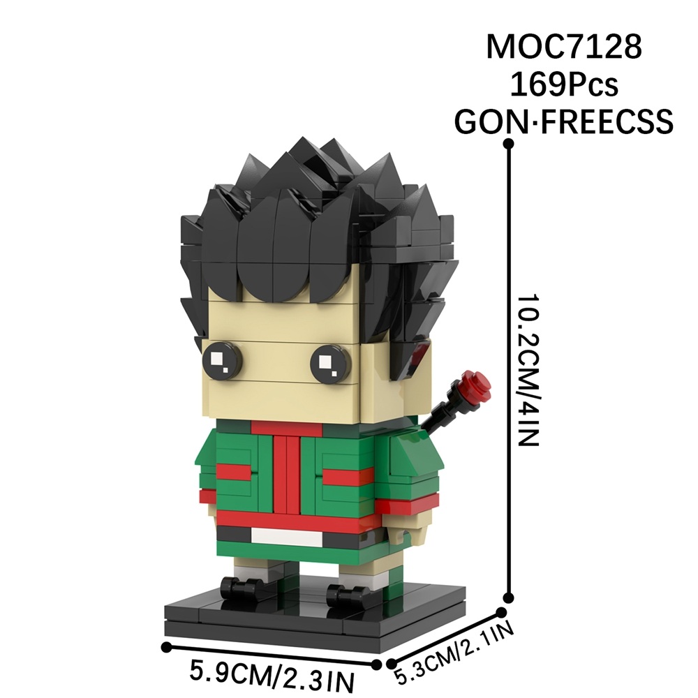 169pcs MOC7128 Anime Hunter x Hunter Gon freecss MOC Brick Sets ...
