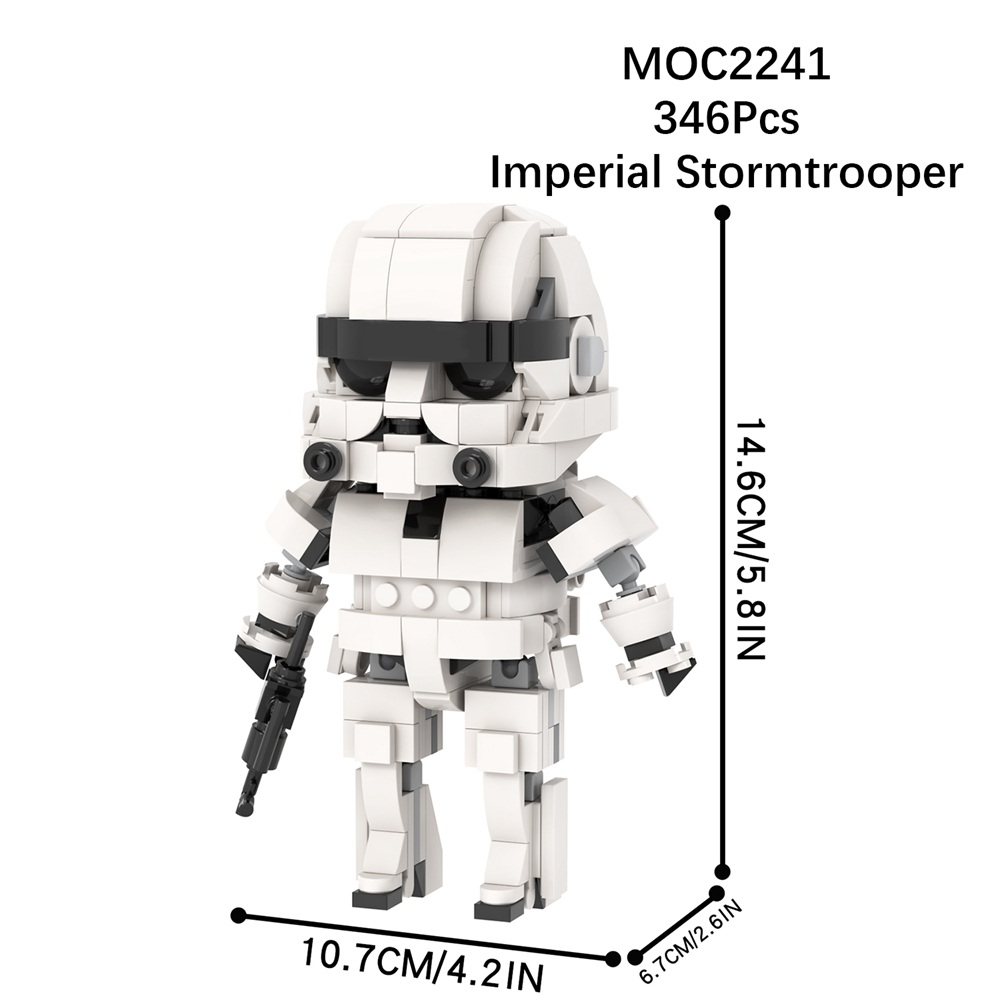 346PCS MOC2241 Movie Space War Imperial Stormtrooper Blocks Gifts ...