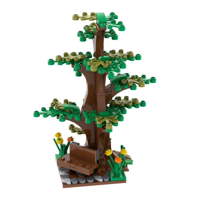 149PCS MOC3039 Farm Jungle Tree Building Block Sets Compatible with All ...