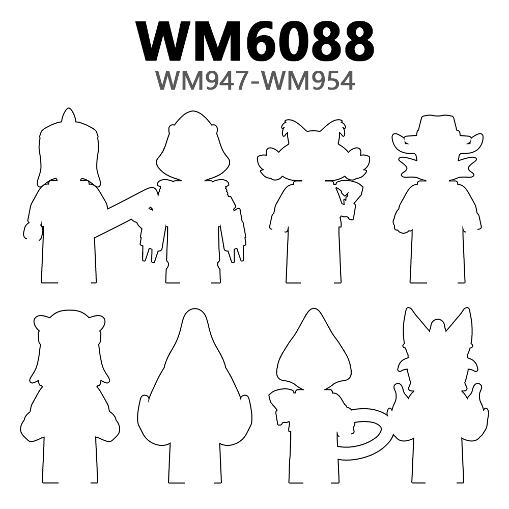 WM6088 All Sonic Minnie Mickey Rose Shadow Mini Action Figure Building ...