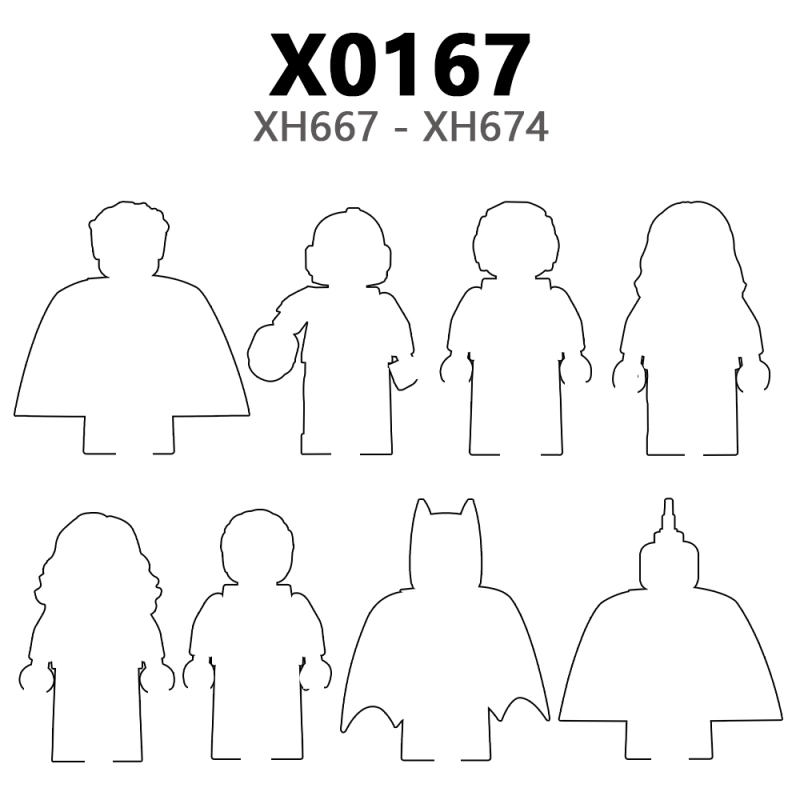 X0167 DC Superhero Superman Steelbone Flash Aquaman Wonder Woman Mister ...