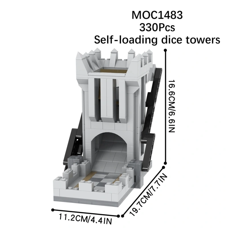 MOC1483 MOC1484 Self-loading Dice Tower Dungeons and Dragons Role ...