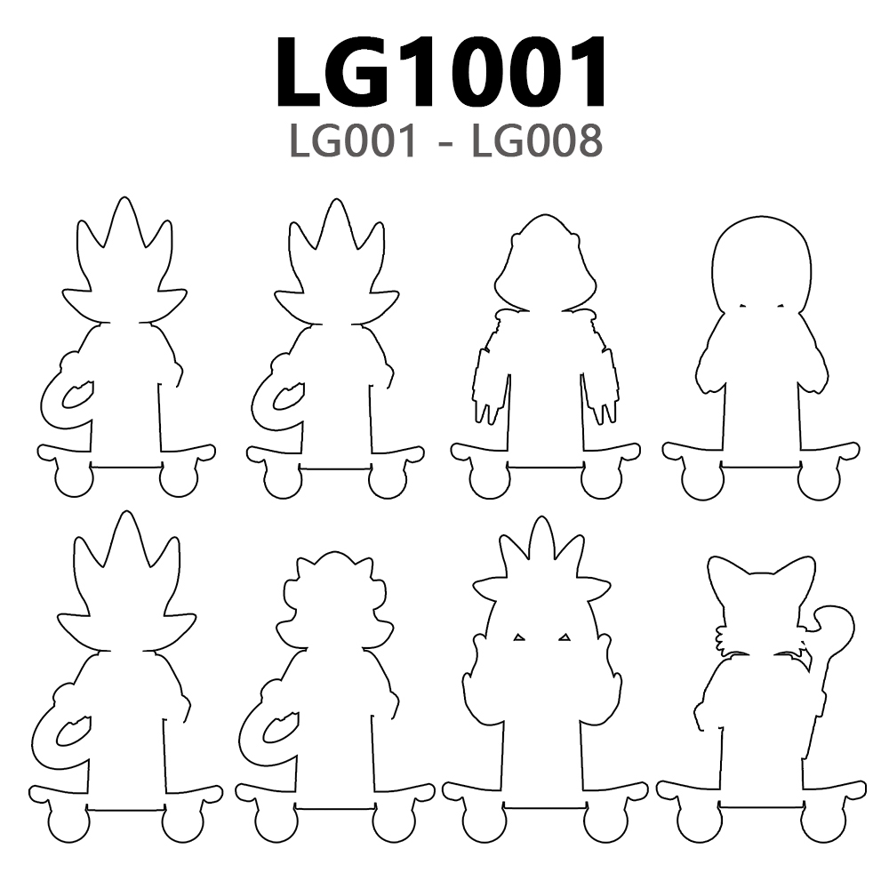 LG1001 Super Sonic Anime Cartoon Rose Shadow Metal Chaos Sonic Silver ...