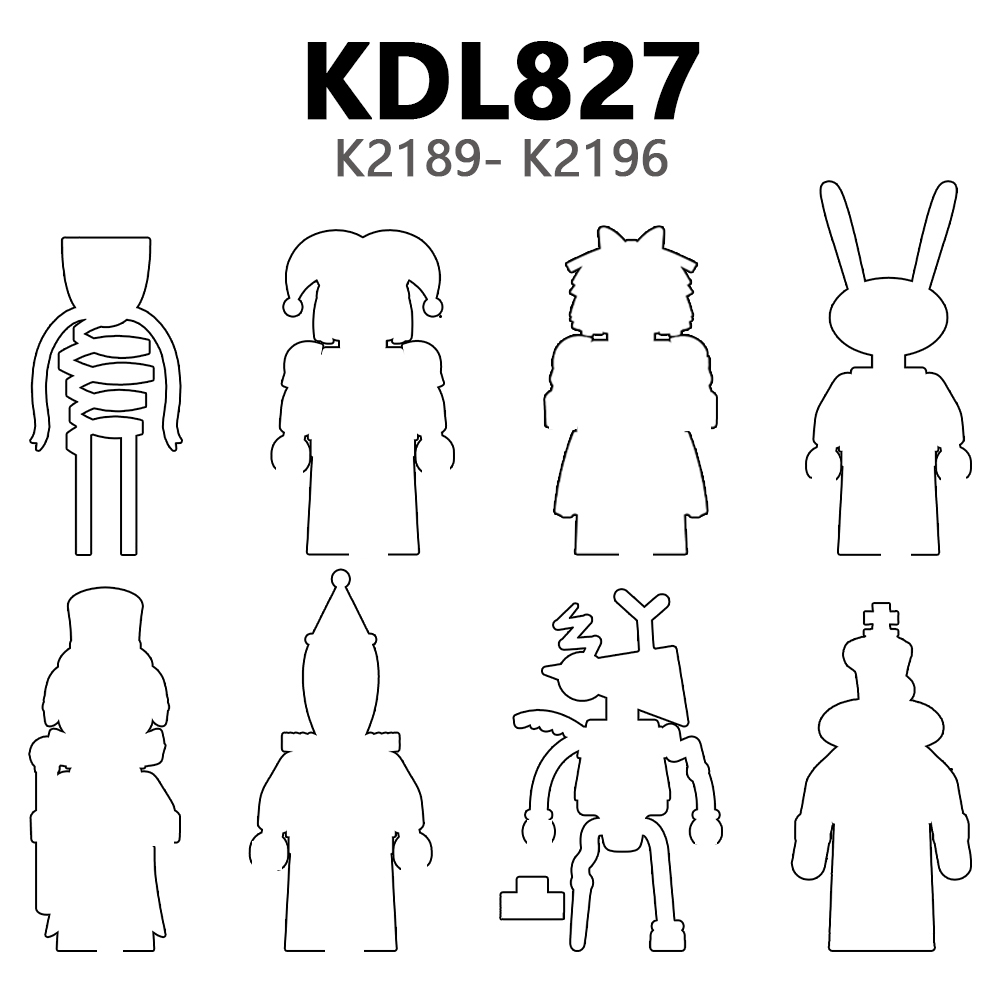 KDL827 Animation Cartoon Figures Gangle Pomni Ragatha Jax Caine Kaufmo ...