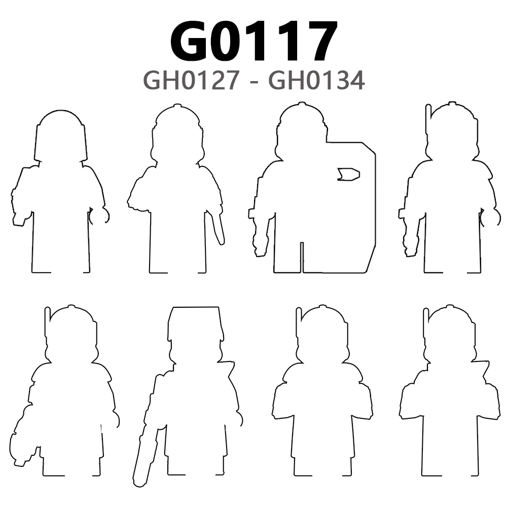 G0117 Star Wars movies Wrecker Hunter Wilco Trooper Cody Thorn ...