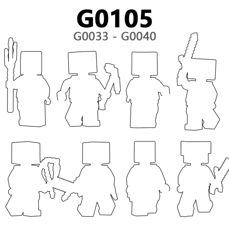 G0105 Minecraft Game Series Diver Tamer Zombie Villager Zombie Ninja ...