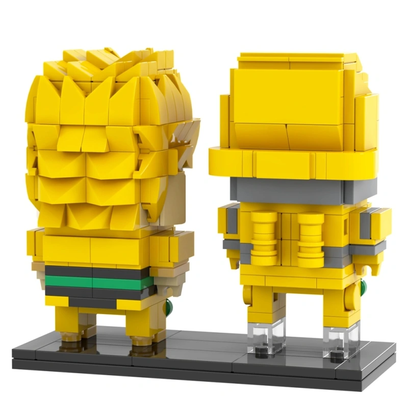 381Pcs MOC7180 Dio Brando and The World Square Bricks JOJO Anime ...