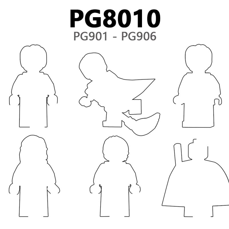 PG8010 Magic Movie Harry Potter Hermione Ron Lord Voldemort Action ...