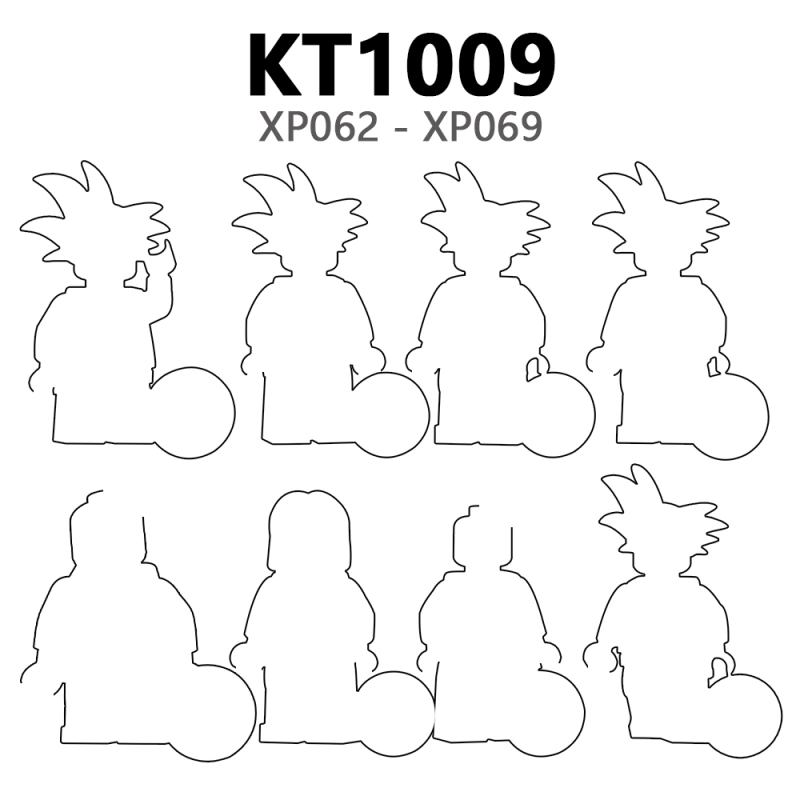 KT1009 Android 17 Goku Tien Shinhan Krillin Burdock Anime Figure Series ...