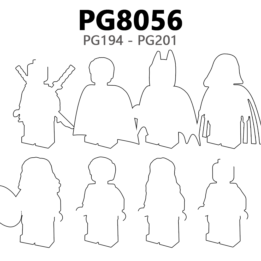 PG8056 Movie Super Hero Deadpool Cyclops Hyperion Azrael Batman Captain ...