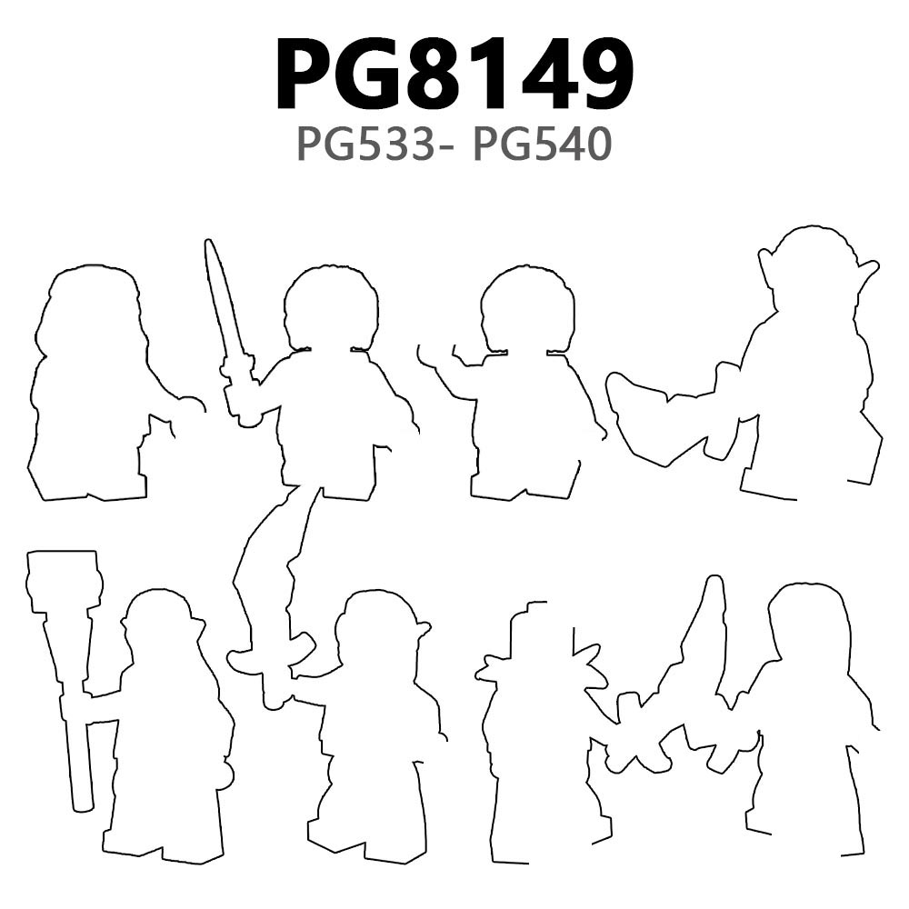 PG8149 Bombur Bilbo Uruk-hai ORCS Lord of The Rings Hot Sale Movie ...